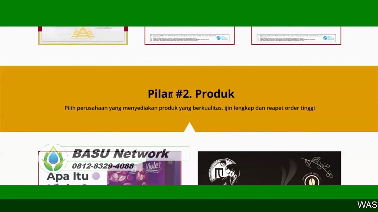 BS020 #4 - Pilar Ke 2 PT BASU Tentang PRODUK - PT Berkah Amanah Selalu - YouTube
