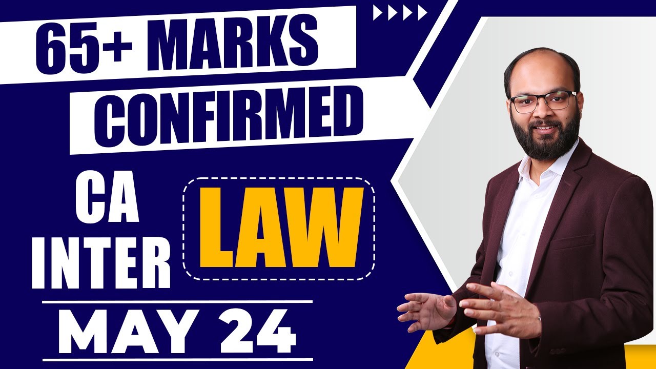 65+ Marks Confirmed in CA Inter Law May 24 | CA Inter Law Paper ...