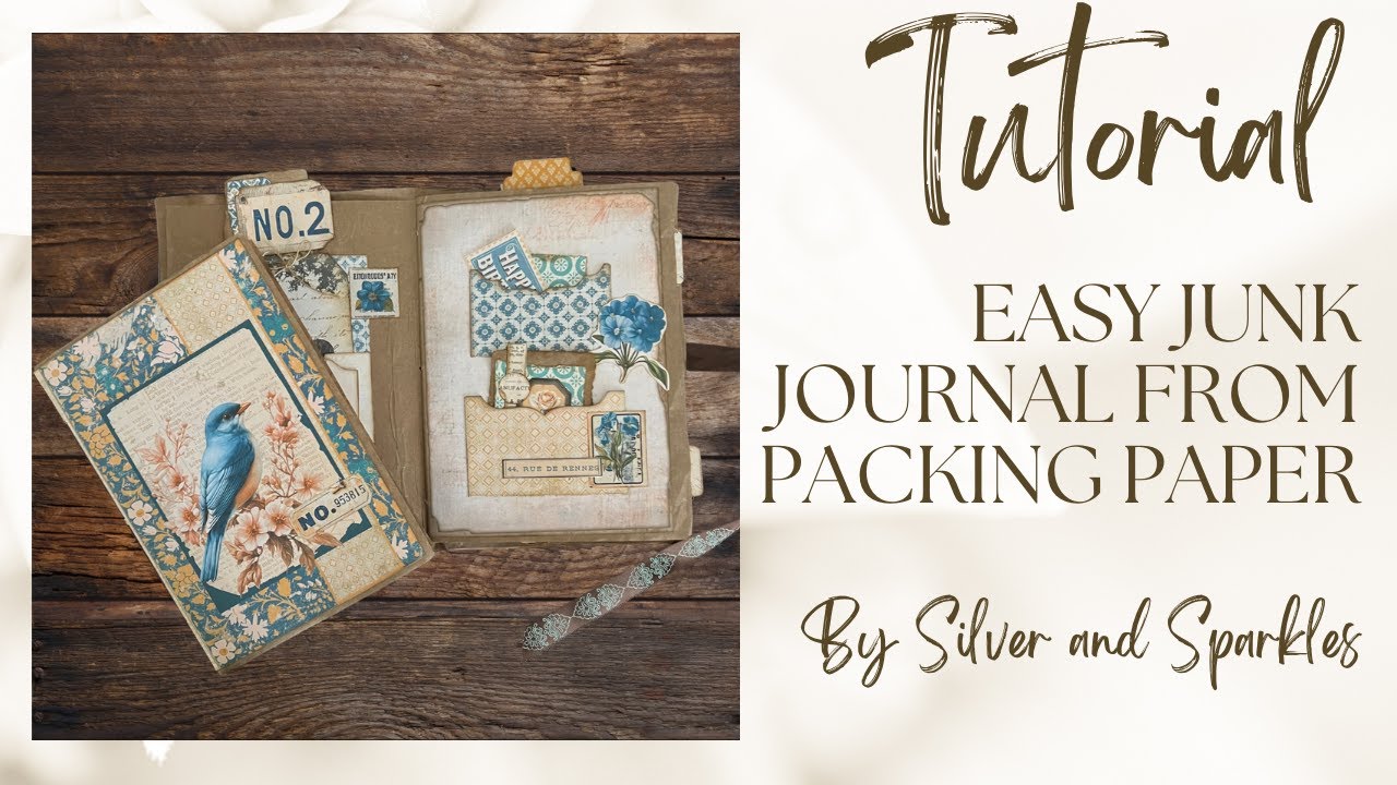 Easy Junk Journal Tutorial! Made with Packing Paper & Designer Paper of ...
