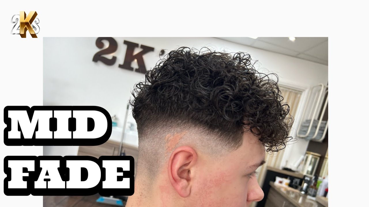 Mid skin fade - YouTube