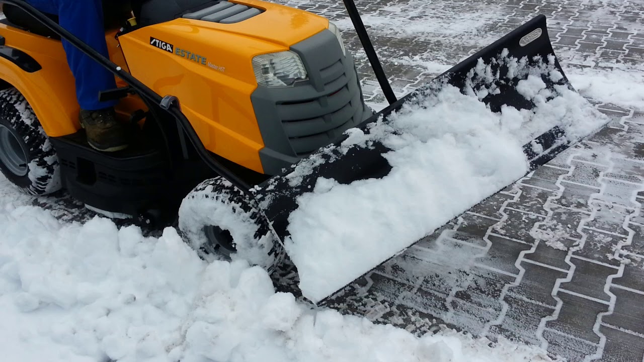 Radlice VARES 1 m KOMFORT s traktorem STIGA ESTATE Master HST - YouTube