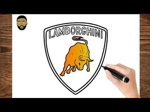 How To Draw Lamborghini logo - YouTube