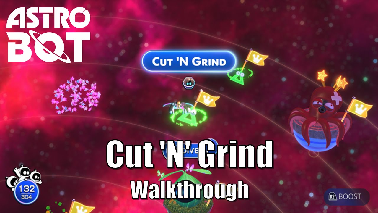 Astro Bot - Cut 'N' Grind Walkthrough Guide - YouTube