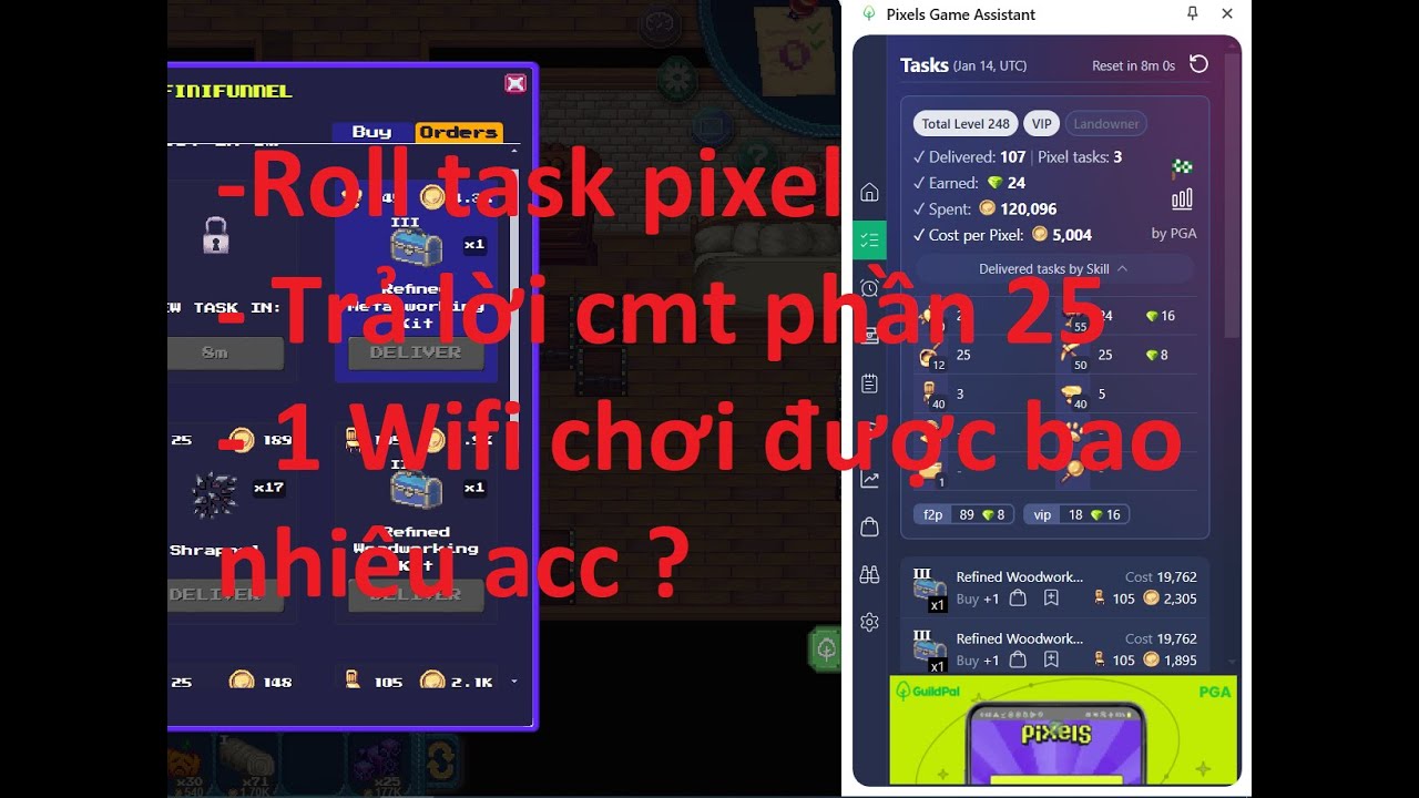 Pixels 2.5 Hướng dẫn chơi game pixels kiếm tiền cho người mới chapter 2 ...