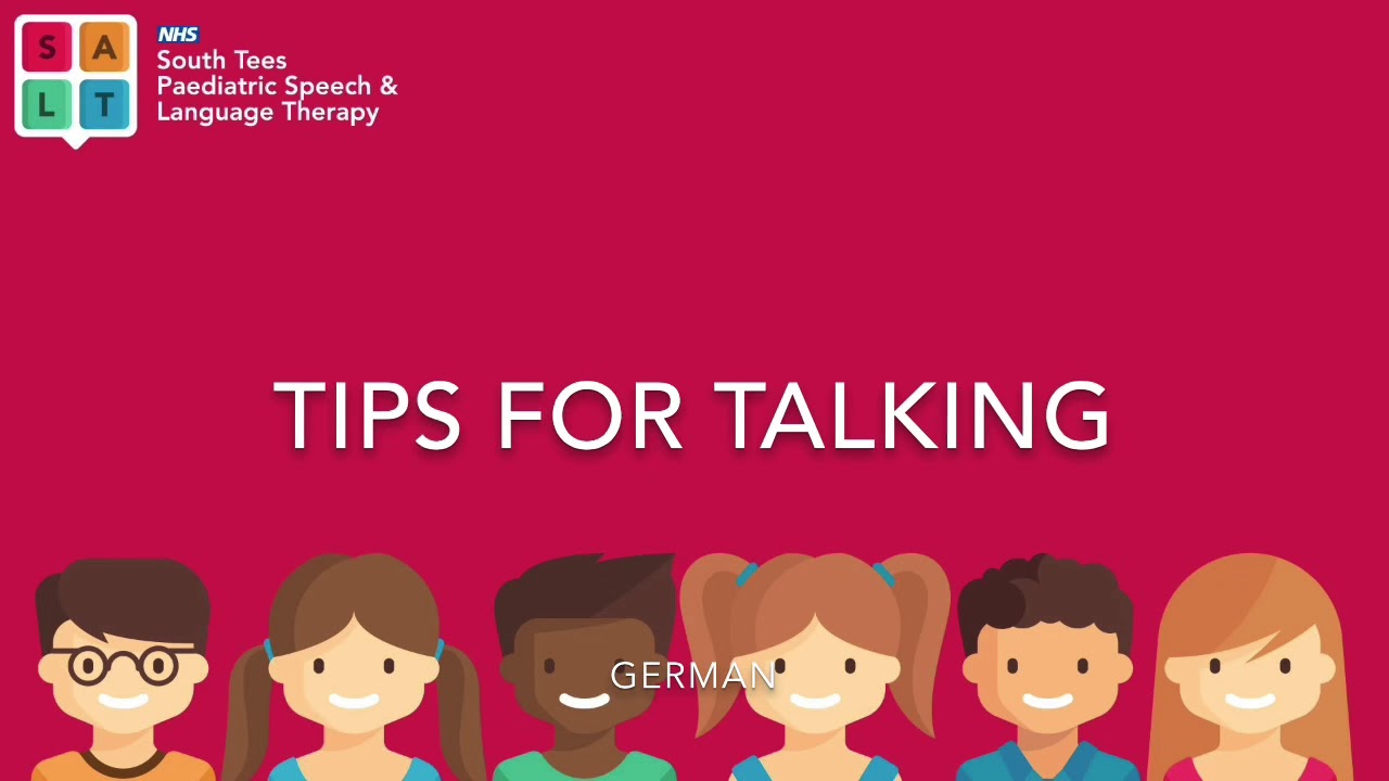 🇩🇪German - Advice to support speech and language development spoken in ...