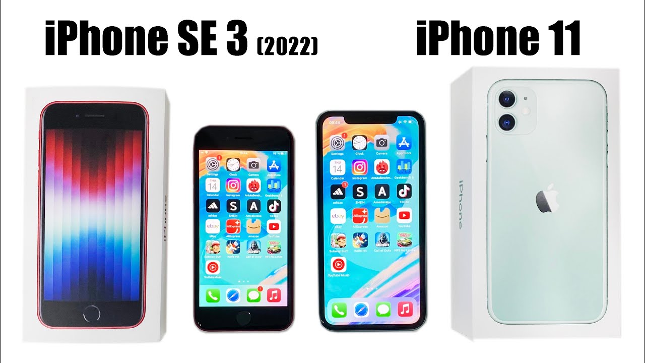 iPhone SE 3 2022 vs iPhone 11 SPEED TEST - YouTube