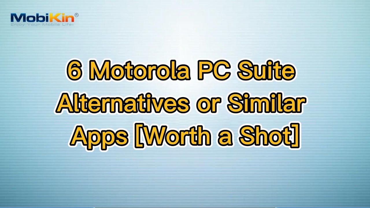6 Motorola PC Suite Alternatives or Similar Apps [Worth a Shot] - YouTube