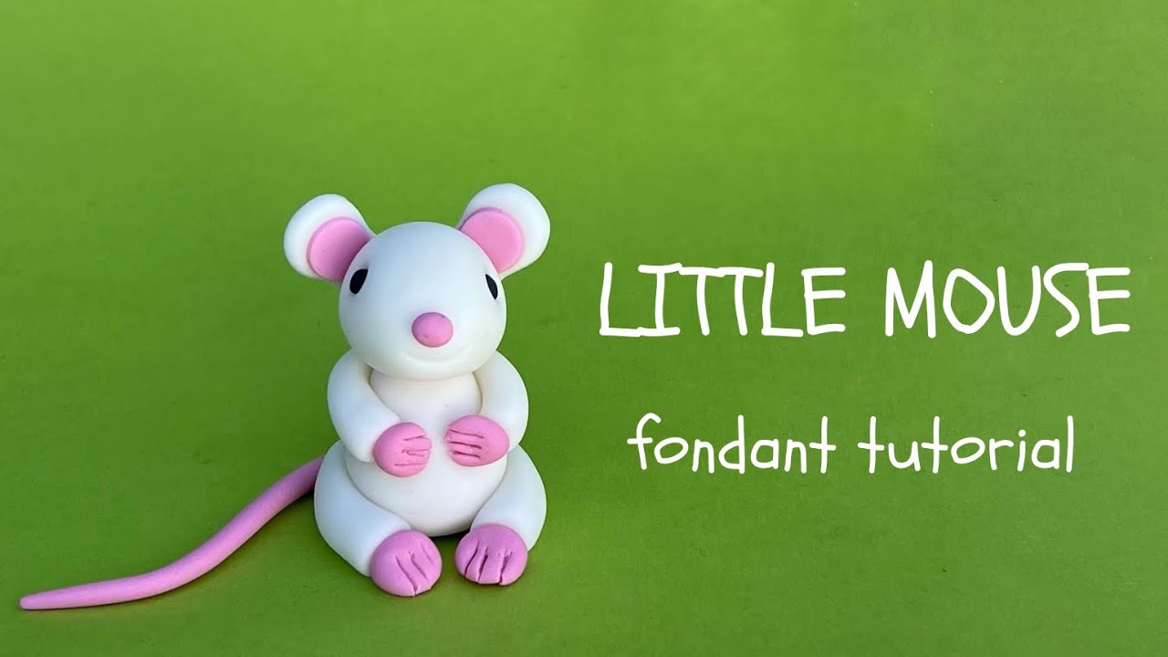 Easy & quick tutorial- How to make a Fondant MOUSE (tools and weights ...