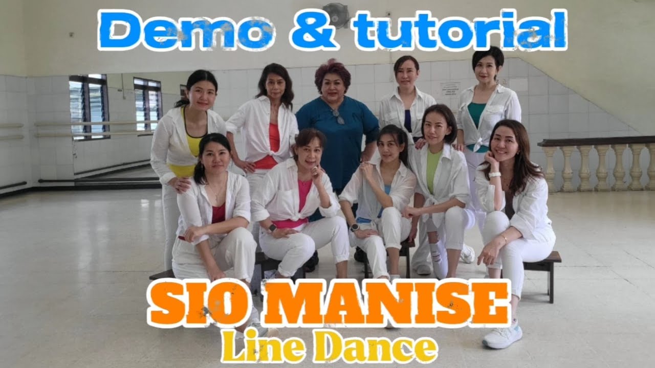 Demo & tutorial SIO MANISE line dance - YouTube