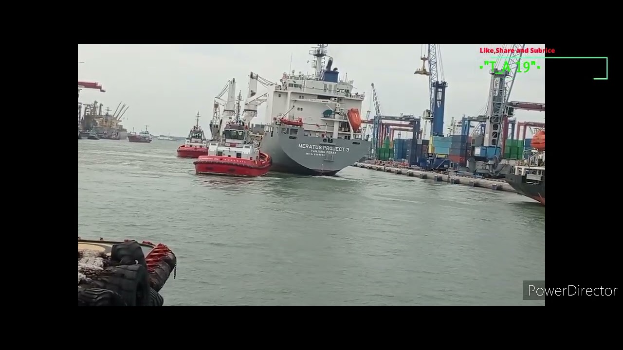 MV.MERATUS PROJECT 3 || KELUAR DARI DERMAGA SURABAYA || DENGAN BANTUAN ...