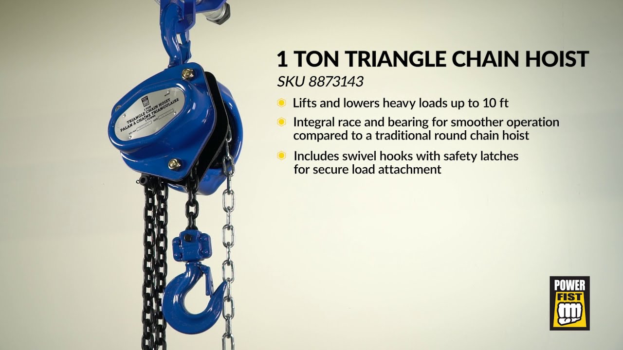 1 Ton Triangle Chain Hoist \ Palan à chaîne triangulaire, 1 tonne ...