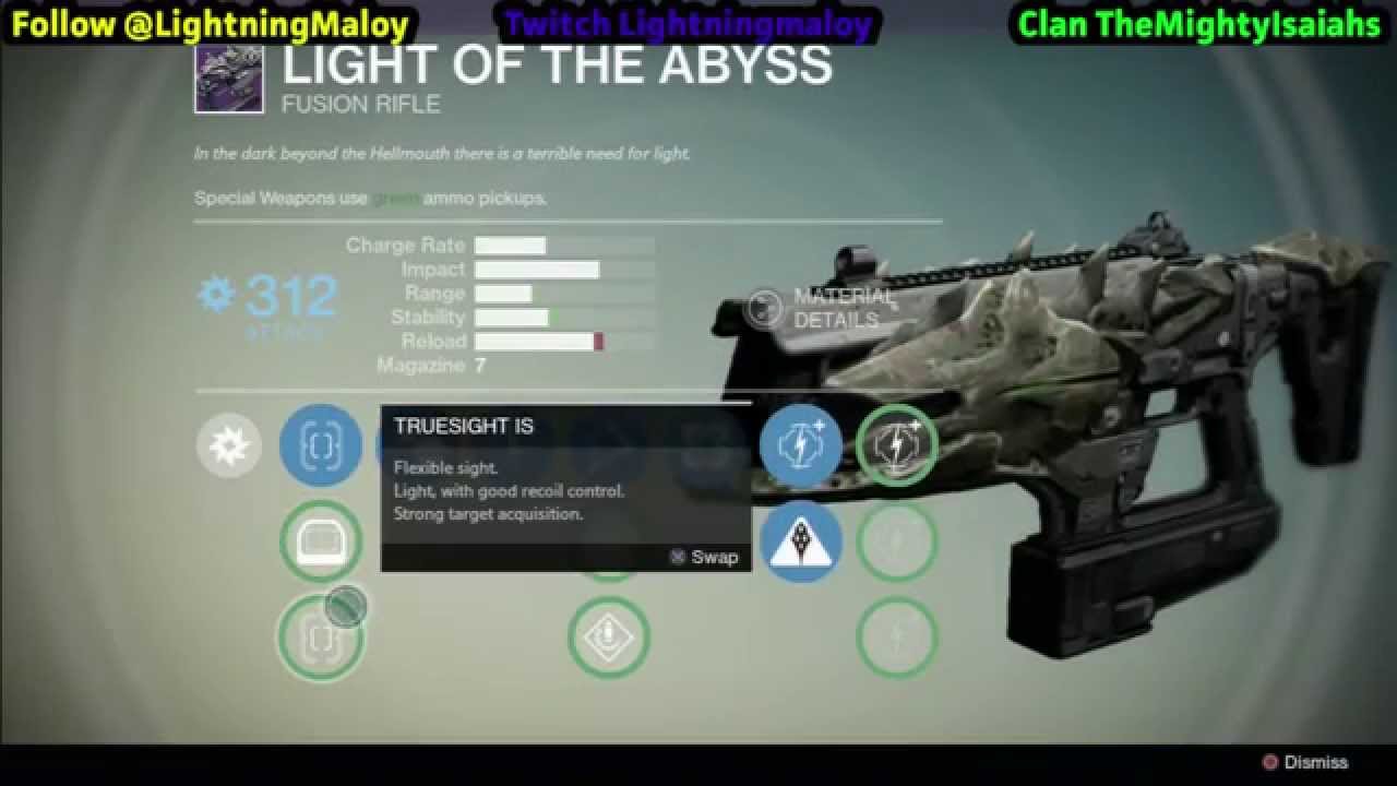 Light Of The Abyss Destiny legendary Raid Gun Review Crota End Raid ...
