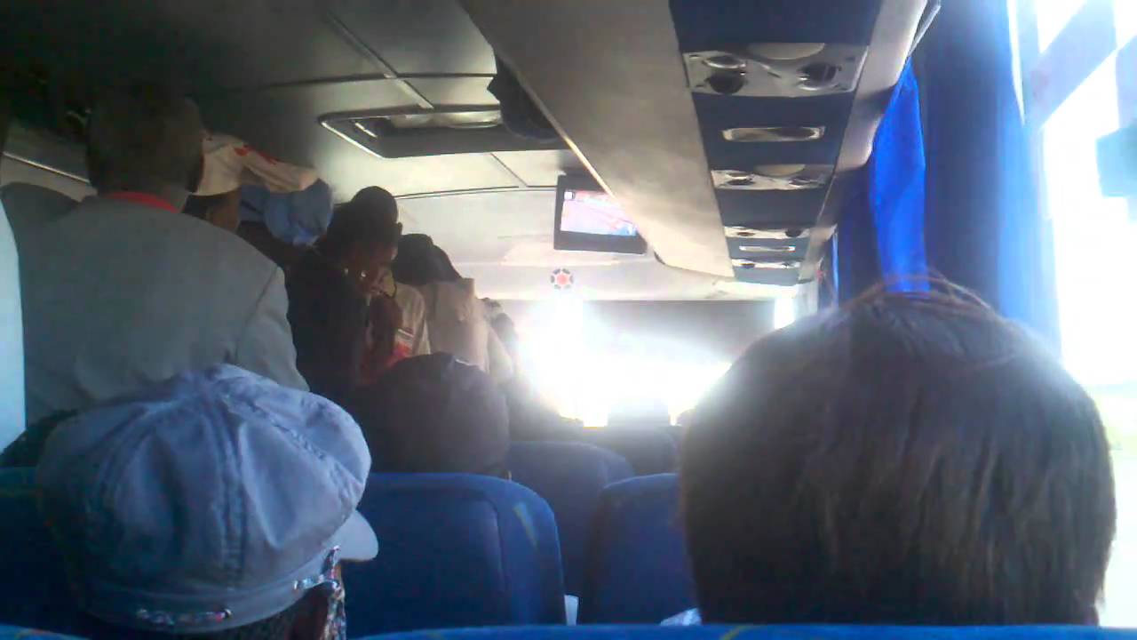 12 hour bus ride through Botswana - YouTube