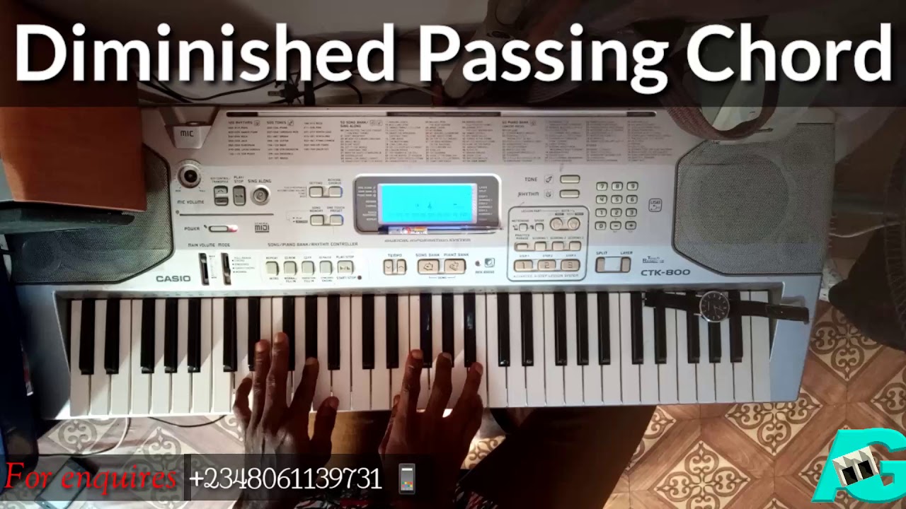 Advanced Diminished Passing Chord - its application to songs - YouTube