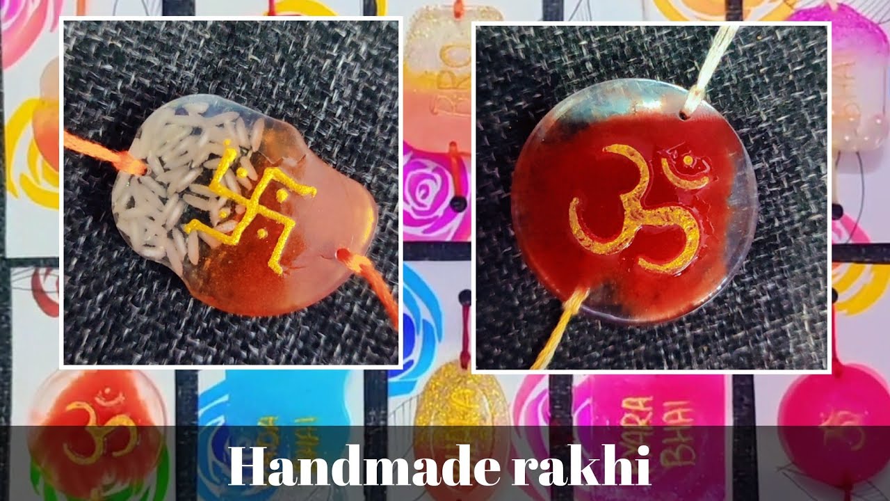Easy resin rakhi ideas | How to make rakhi with resin | Handmade Rakhi ...