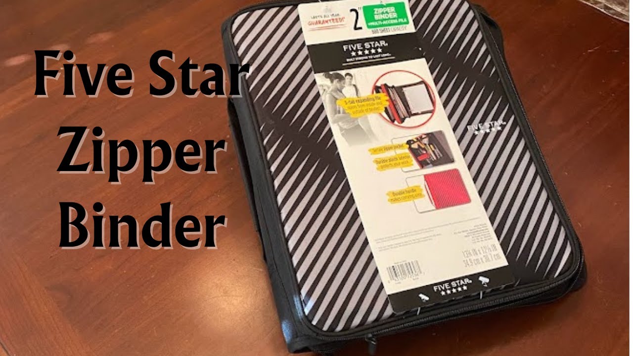 Organize in Style: Five Star Zipper Binder, Your Ultimate Companion for ...