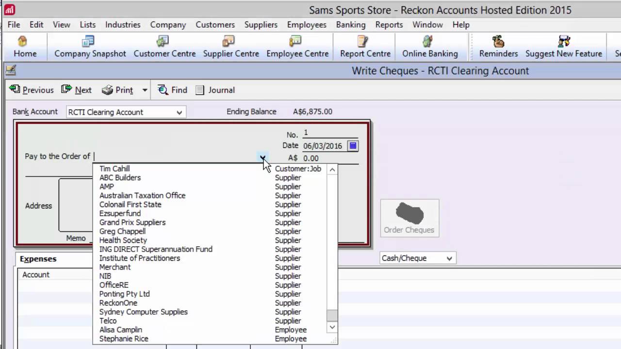 Reckon Accounts Hosted - Processing a Recipient Created Tax Invoice ...
