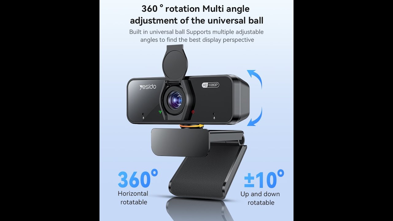 Yesido KM13 Full Hd 1080P Webcam - YouTube