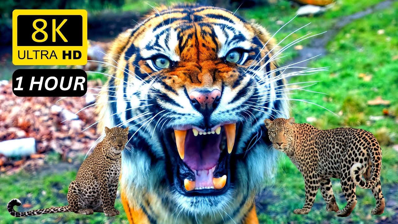 1 HOUR Tiger LEOPARD Beautiful Moment | TIGER LEOPARD 4K UHD | Omar's ...