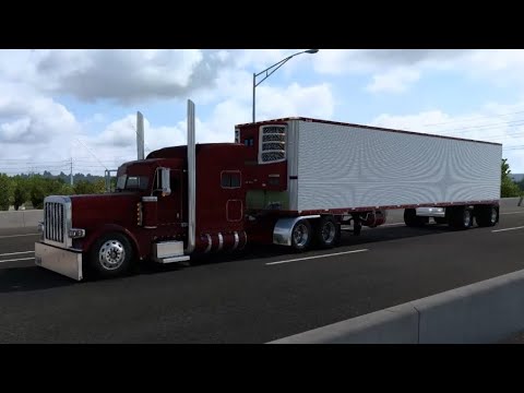 American Truck Simulator - Peterbilt 389 + Reefer With Spread Axle ...