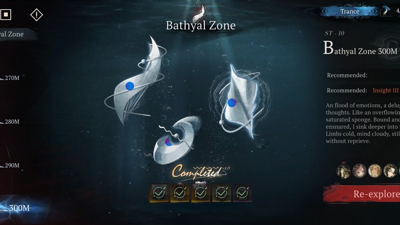 (F2P) Bathyal Zone 300M I - 300M III Cleared | Reverse 1999: Reveries in The Rain - Depths of ...