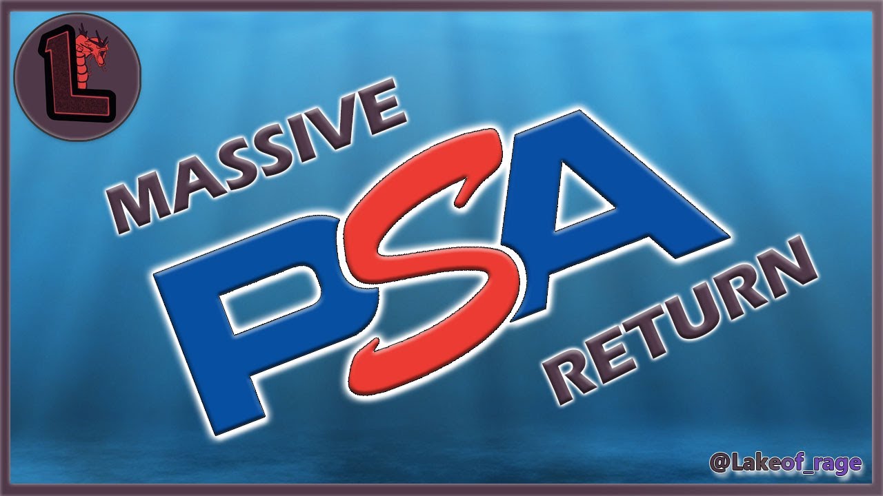 Massive PSA Return! - YouTube