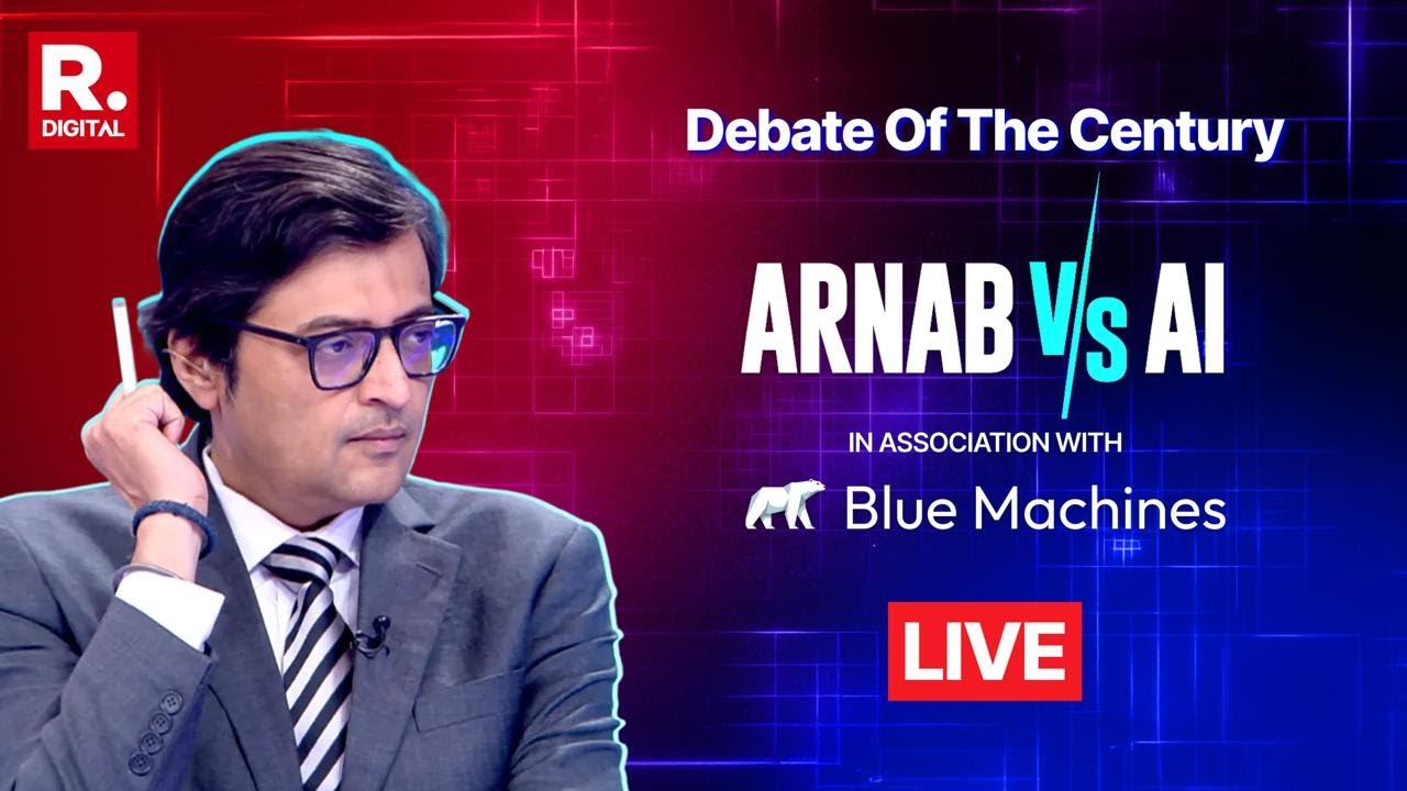 Arnab Vs AI LIVE: The Ultimate Man vs Blue Machines Showdown Of The ...