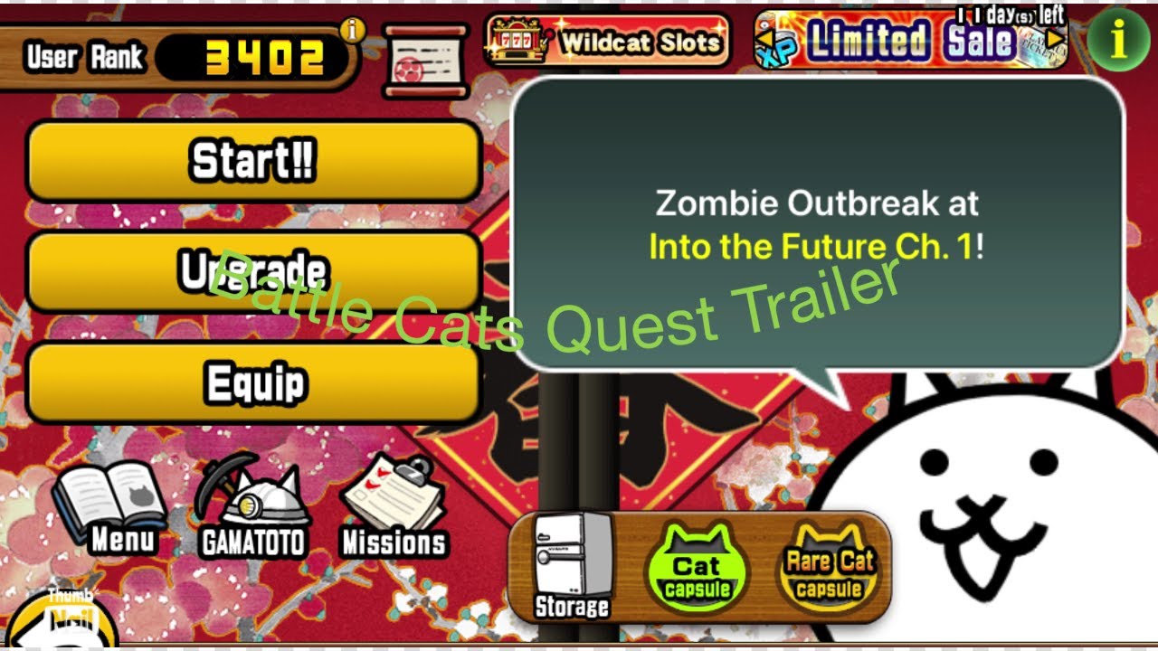 Battle cat reactions - basic cat reacts to battle cats quest trailer [1 ...