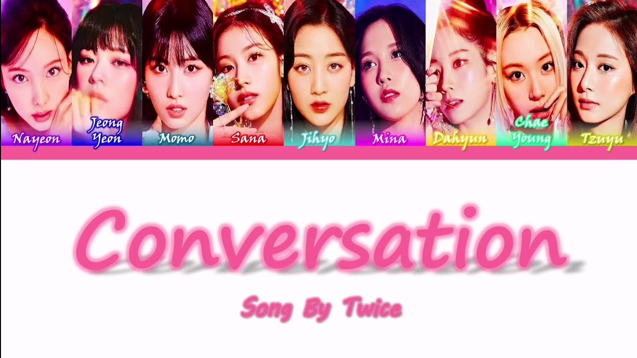 Twice Conversation Colour Coded Lyrics Video Youtube