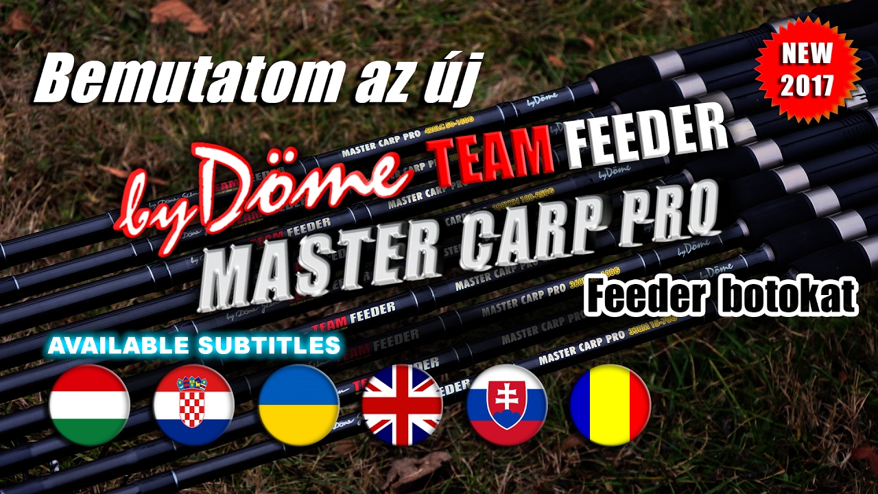 Bemutatom az új By Döme Team Feeder Master Carp Pro Feeder botokat ...