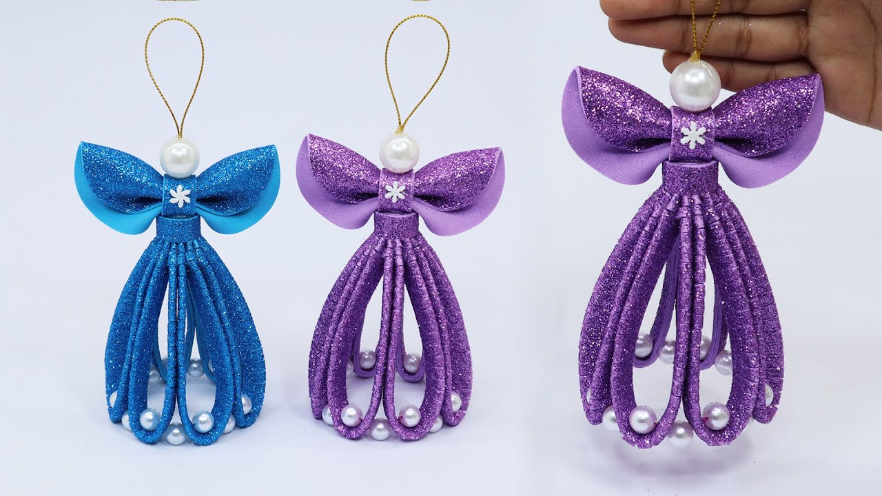 😇DIY Christmas Angels🎄Eva Foam Christmas Tree Decoration Ornaments ...