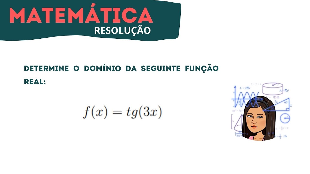Domínio função f(x)=tg(3x) - YouTube
