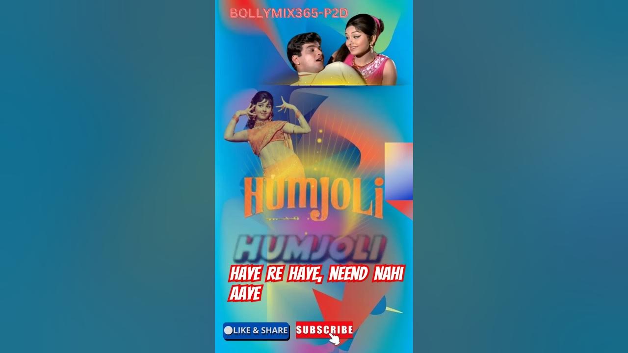 Haye Re Haye Neend Nahi Aaye💗|Humjoli(1970)|Mohammed Rafi|Lata Mangeshkar #shorts#ytshorts#leena ...