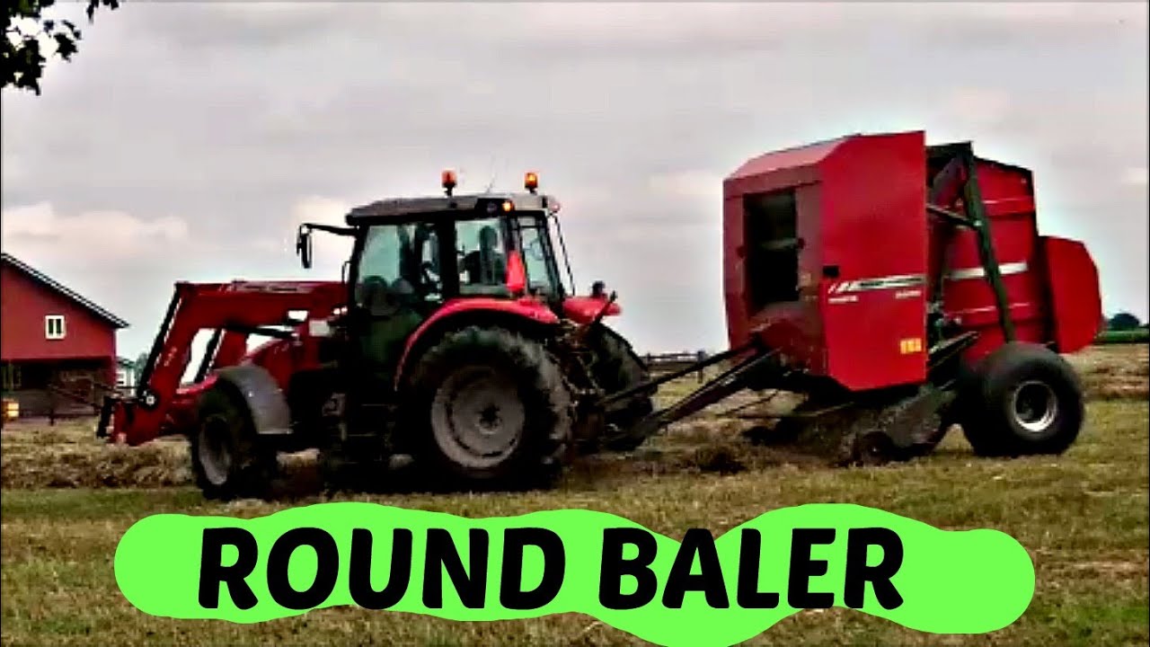 Massey Ferguson Round Baler - YouTube