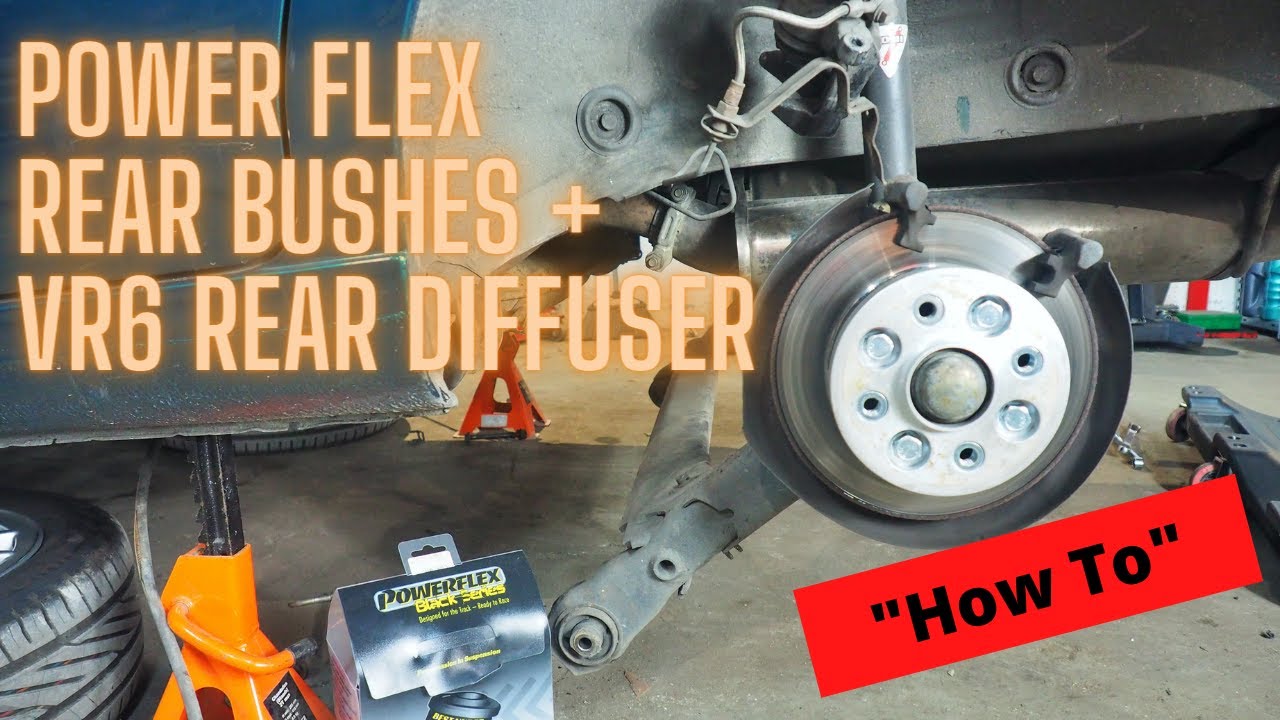 'How To' Golf mk3 AFN rear axle power flex bushes Bon Jovi - YouTube