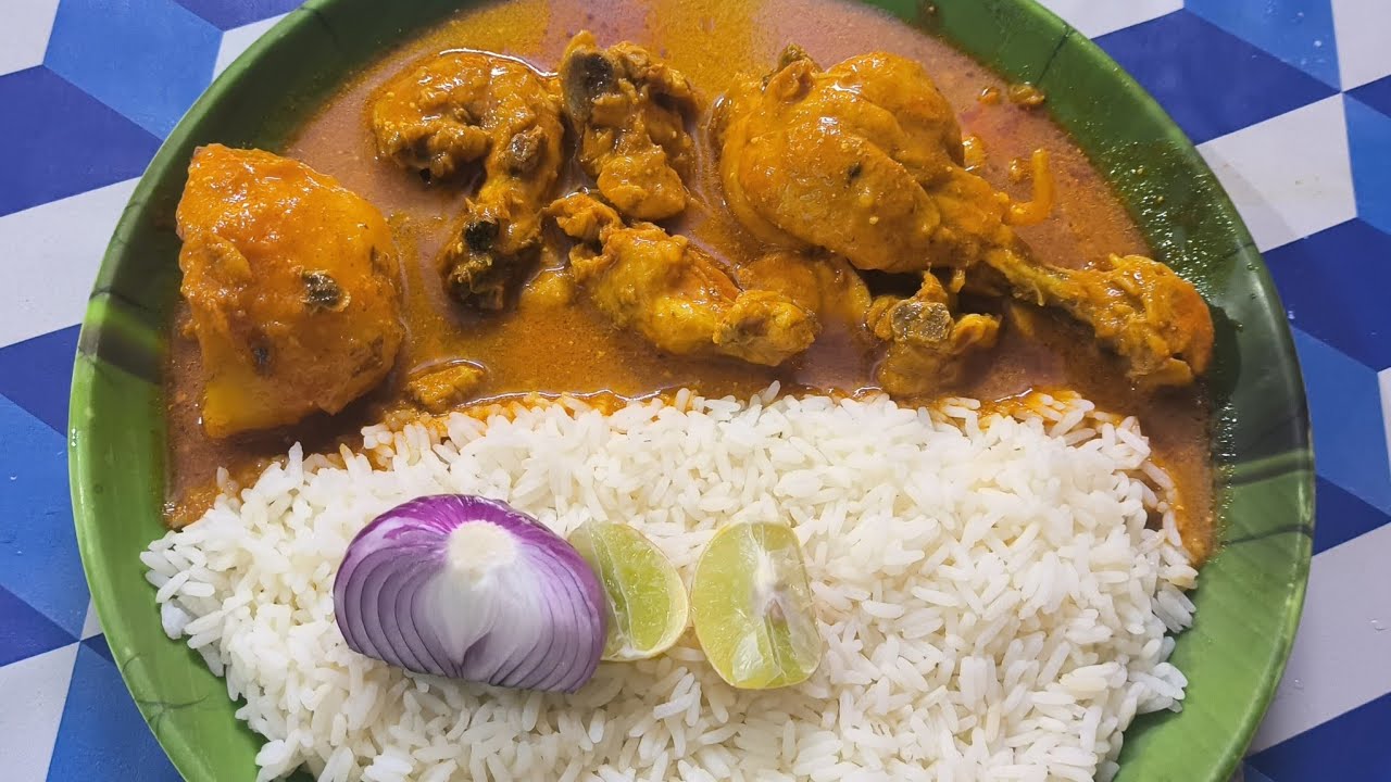 Eating Show - Vat, Chicken 🐔🍗 Curry, Lebu, Piyaj - YouTube