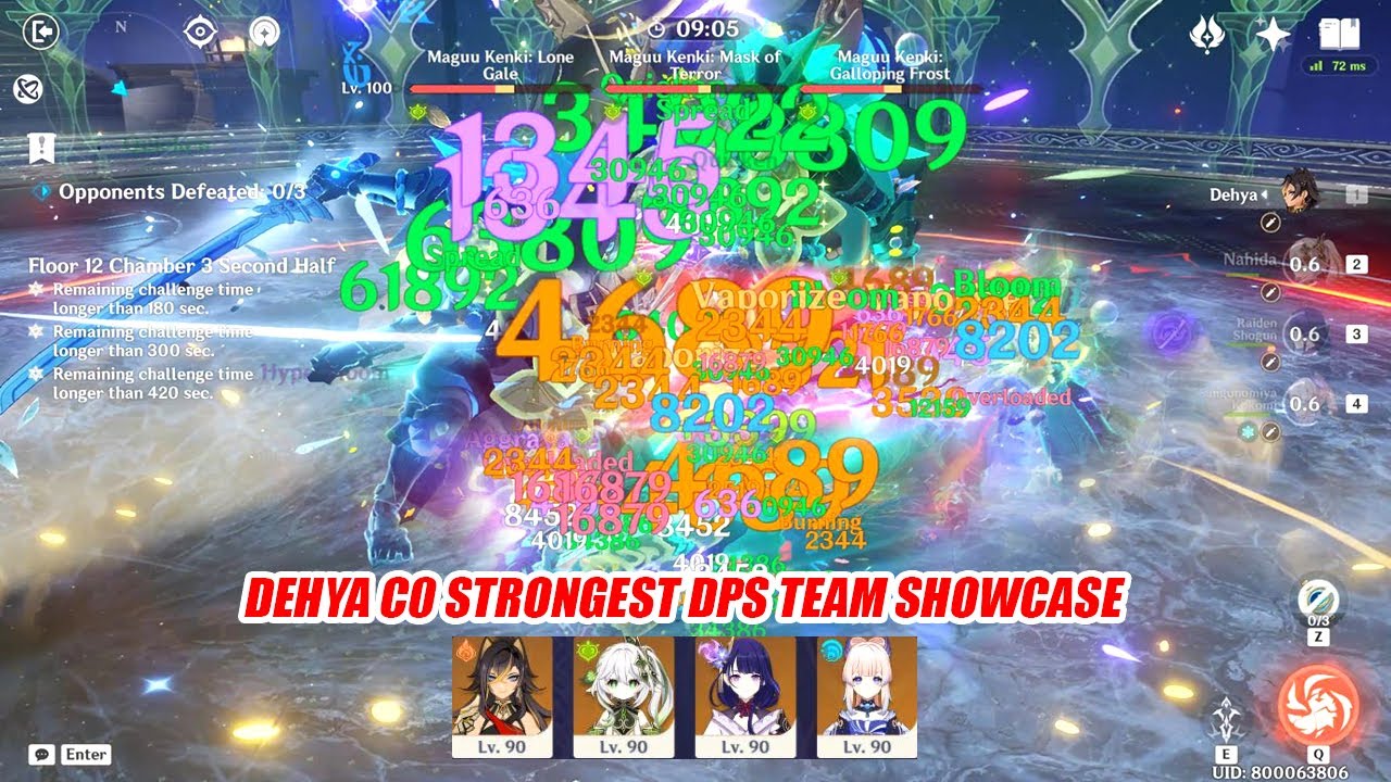 Dehya C0 Strongest DPS Team Showcase - Rainbow Team Destroy 4.4M Triple ...