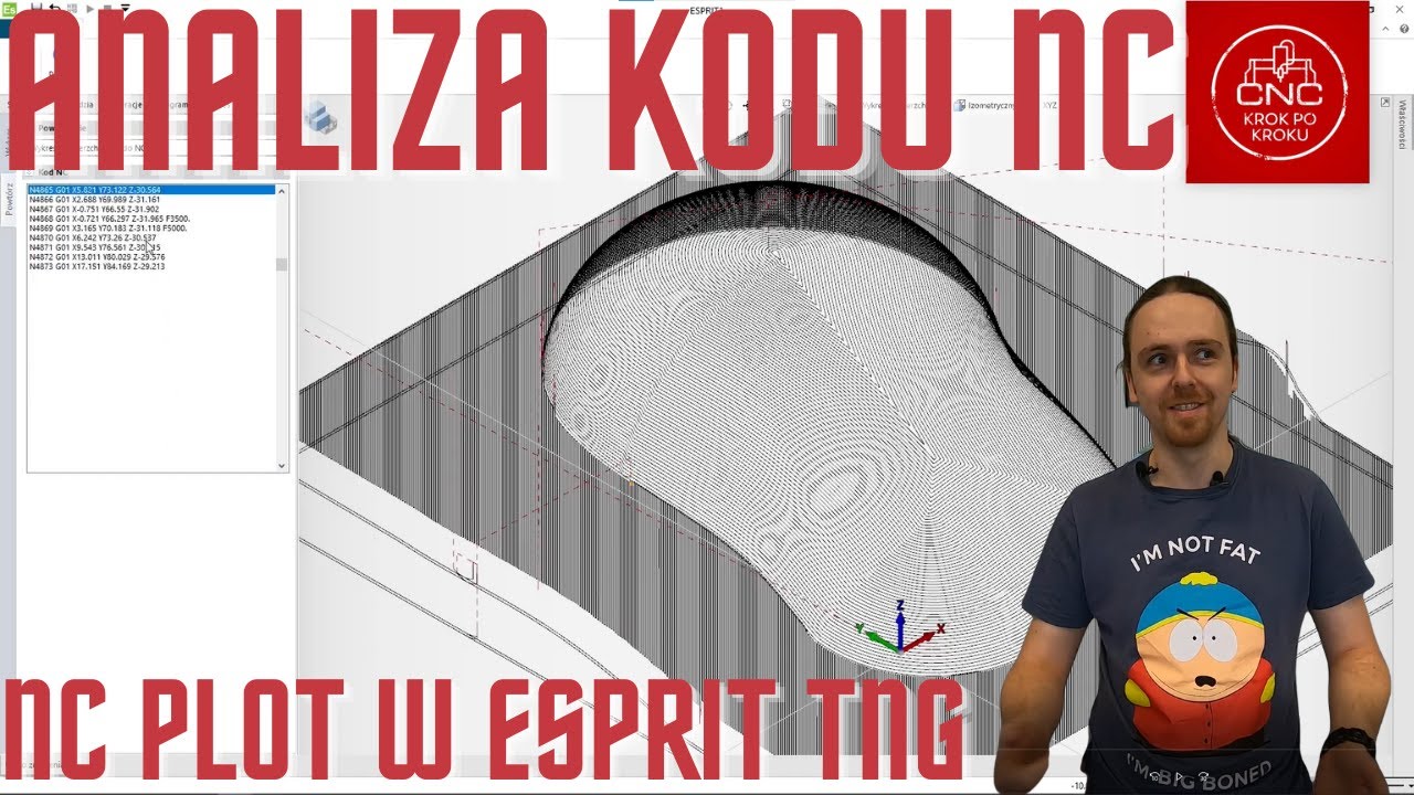 Importowanie G-kodu do CAM’a na przykładzie NC plot w Esprit TNG - YouTube