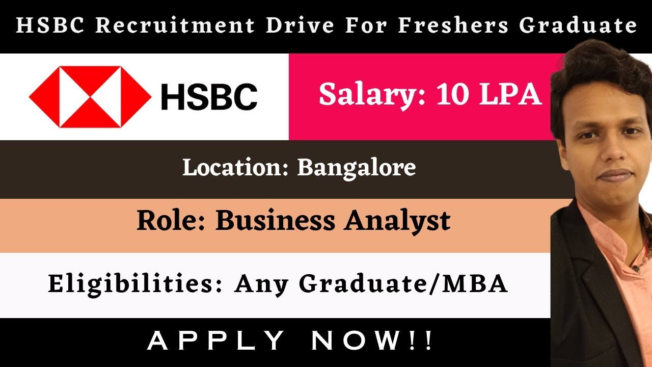 🔴HSBC Recruitment Drive 2023| Latest Job For Freshers| Any Graduate Can ...