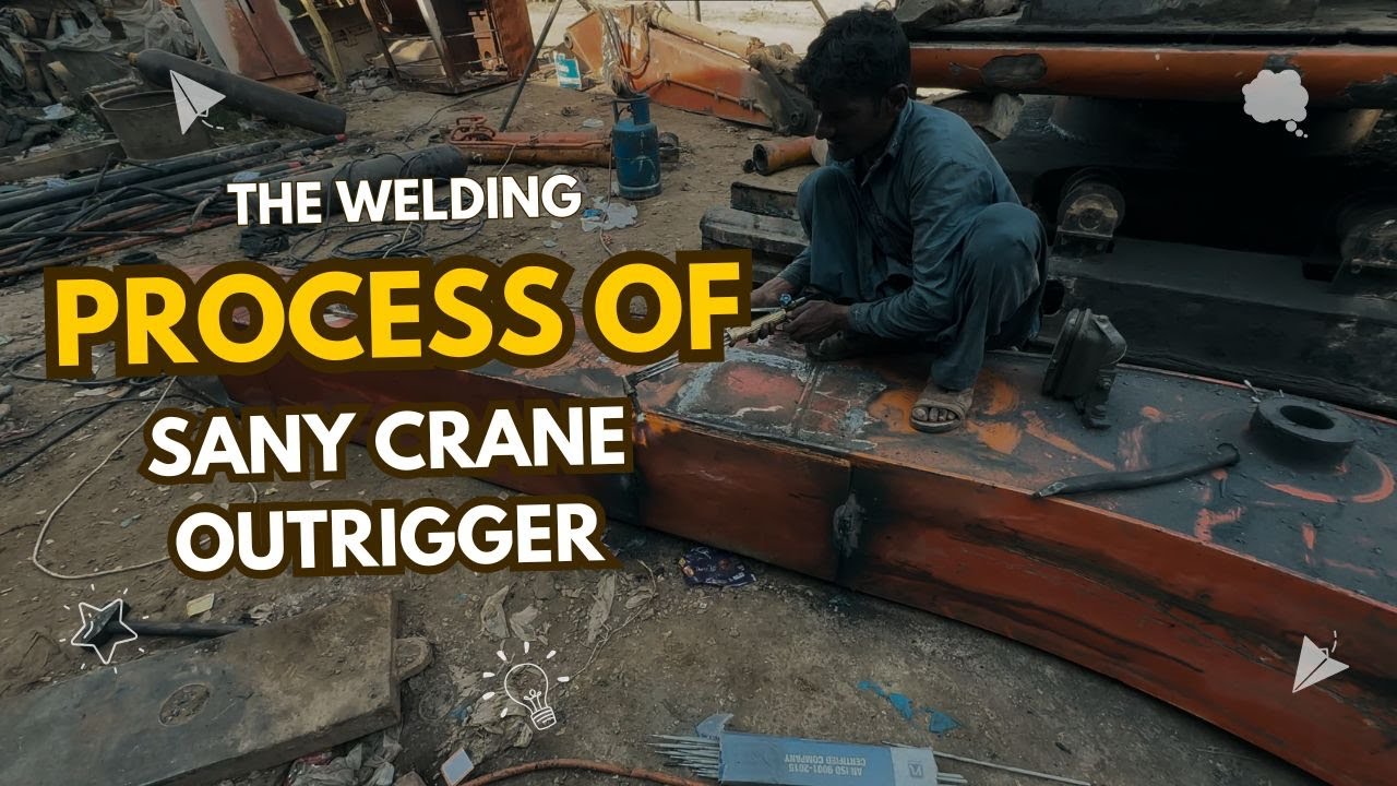 The Welding Process of Crane Outrigger ASMR/RELAXING - YouTube