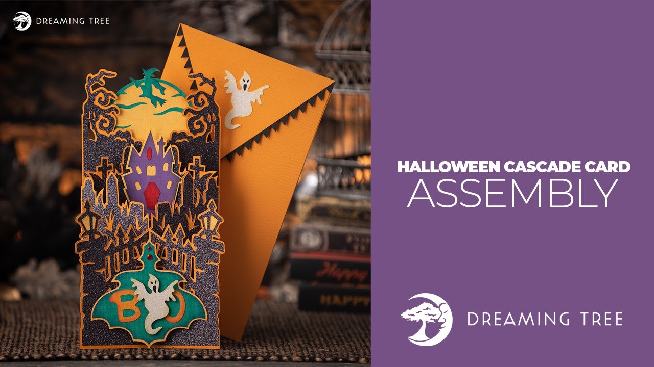 SVG File - Halloween Cascade Card - Assembly Tutorial (For Cricut ...