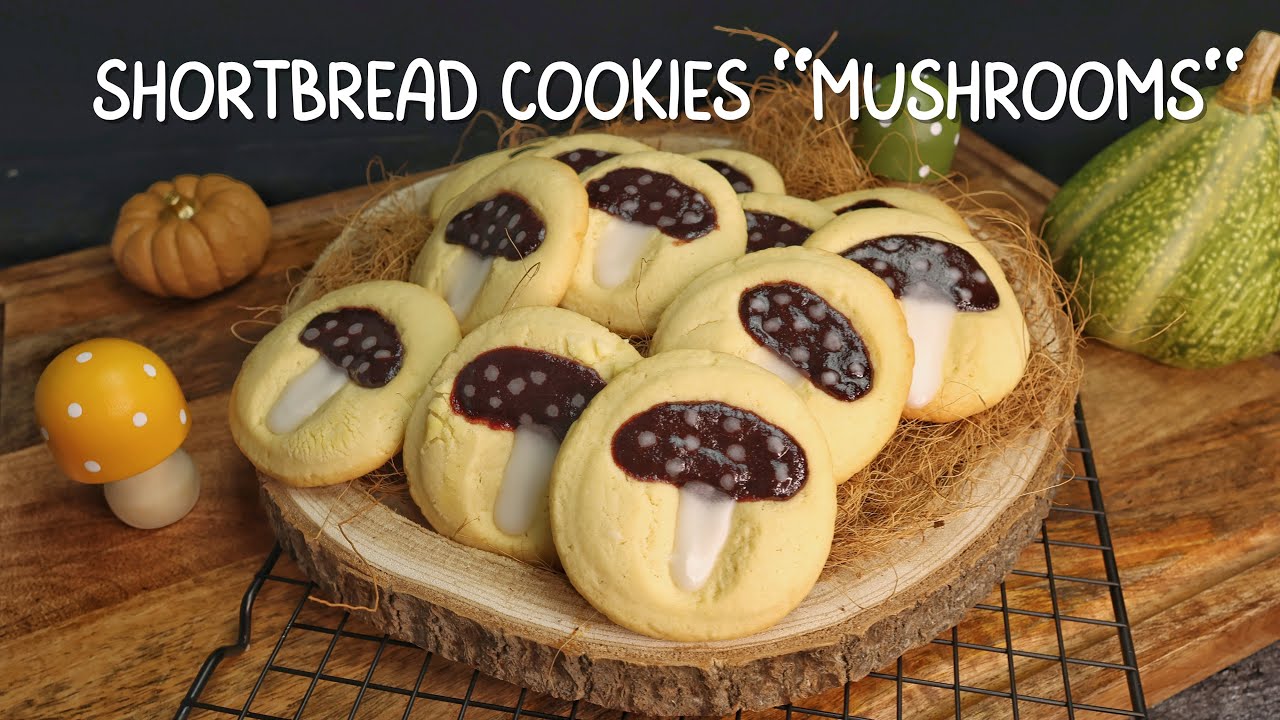 4 Simple Ingredients to AMAZING Shortbread Cookies! 🍄 - YouTube