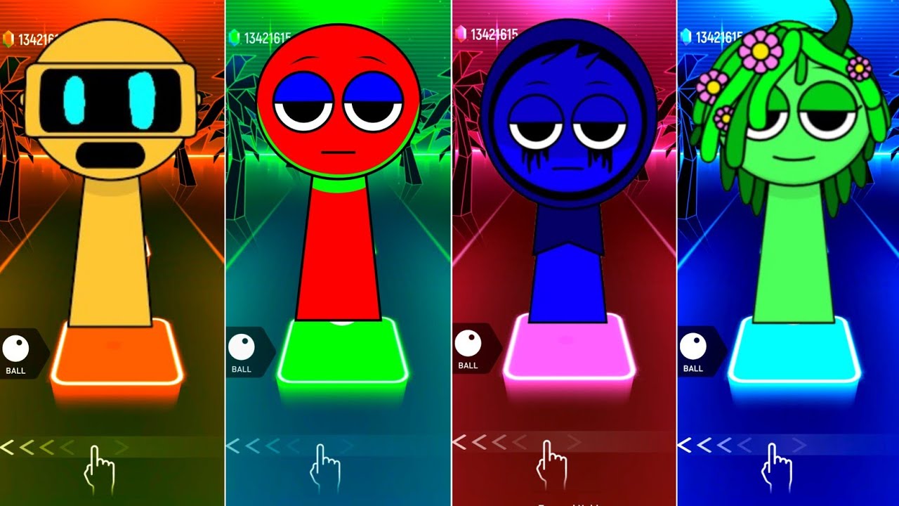 Sprunki Incredibox Music 🆚 Sprunki Reddy 🆚 Sprunki Pinki 🆚 Sprunki Sky ...