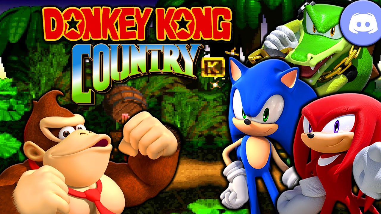 The Sonic Squad Plays Donkey Kong Country (Ft. DK) - YouTube