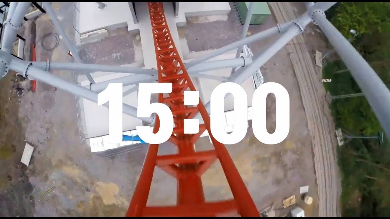 15 MINUTE TIMER with ALARM: TALLEST ROLLER COASTER - YouTube