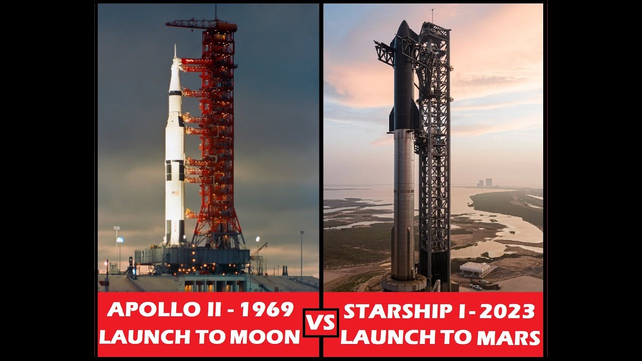 STARSHIP I Launch vs. APOLLO II Launch - YouTube