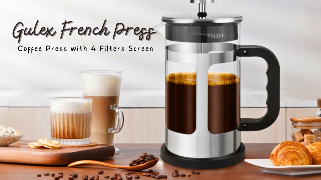 Gulex® French Press Coffee Maker Tea Maker (36 oz) Review - YouTube