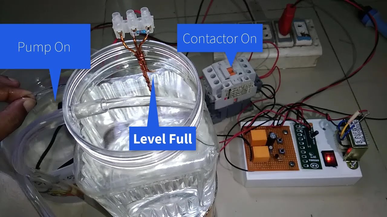 Make automatic water pump controller - YouTube