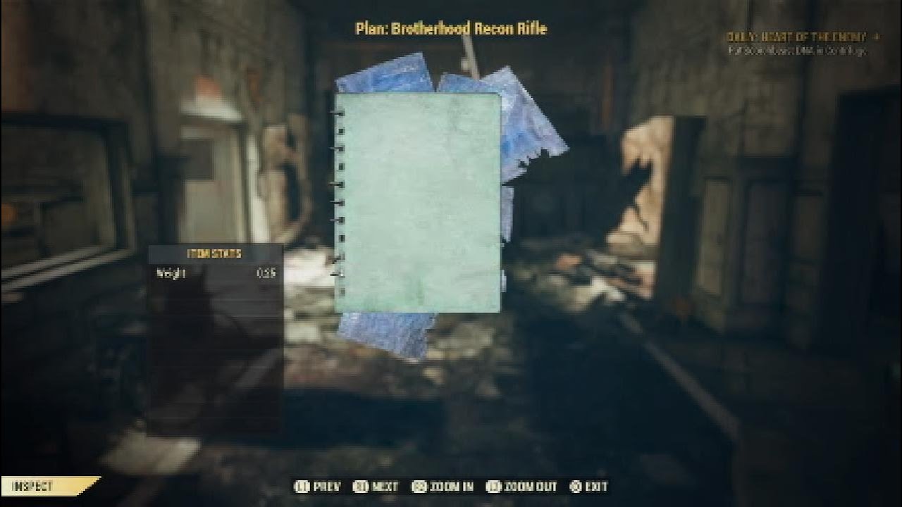 brotherhood recon riffle: how to get the hidden weapon in fallout 76 ...