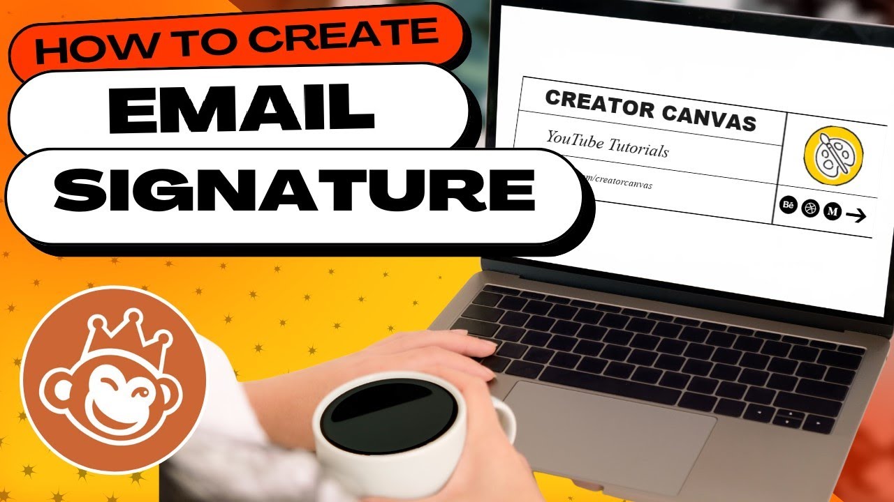 How to Create a Fancy Email Signature Graphic Using PicMonkey - YouTube